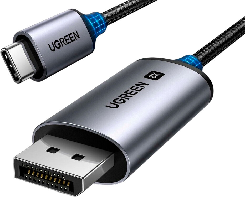Видео кабель Ugreen EP103 серебристо-серый