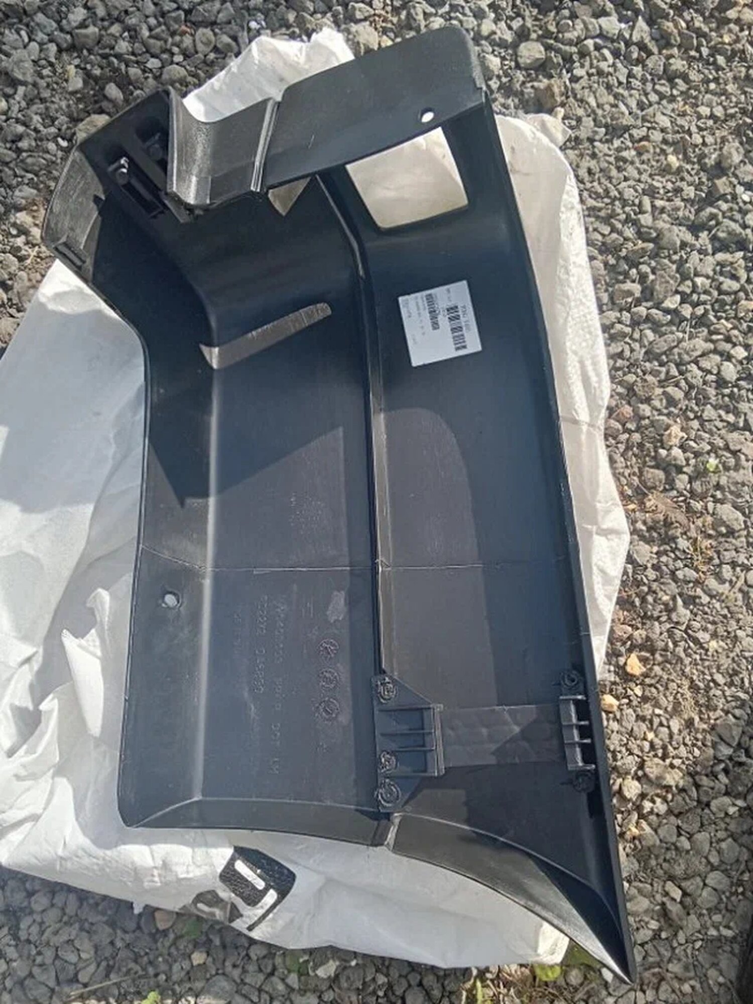 Накладка бампера TYG VG04036PBL, для Volkswagen Transporter T4, левая, под ПТФ, черная