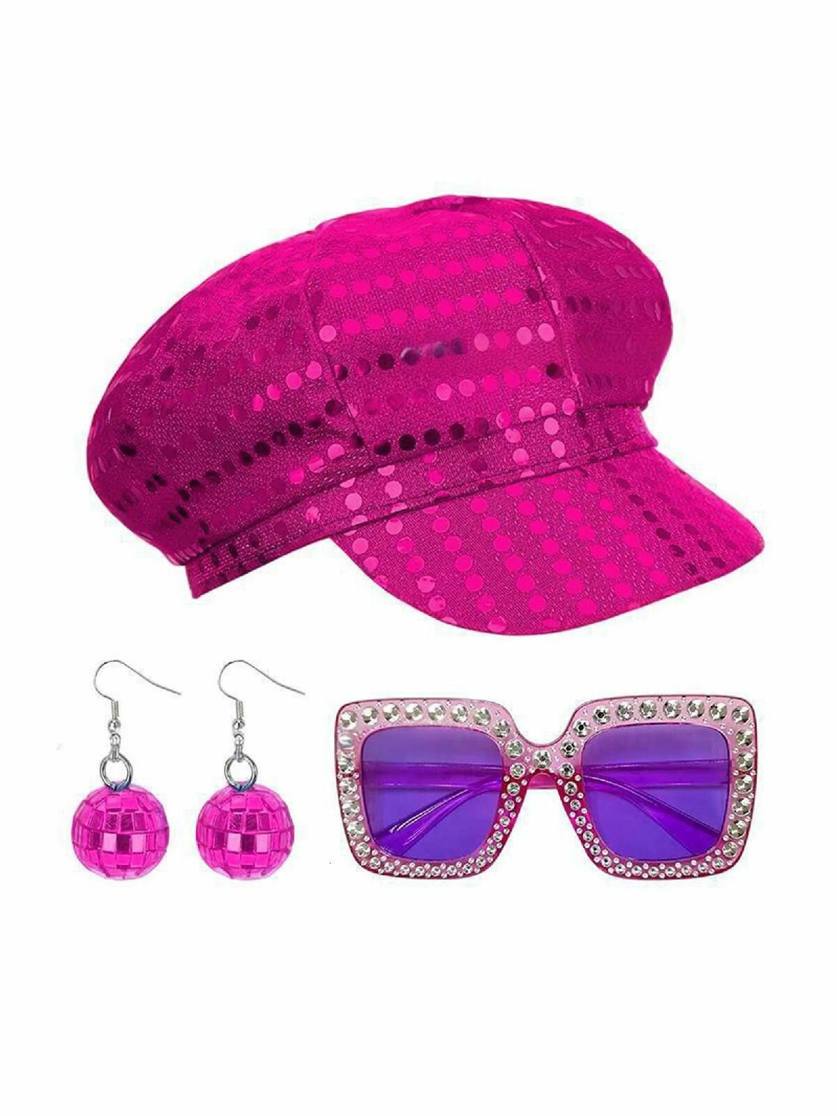 Диско костюмы, Розово-красный