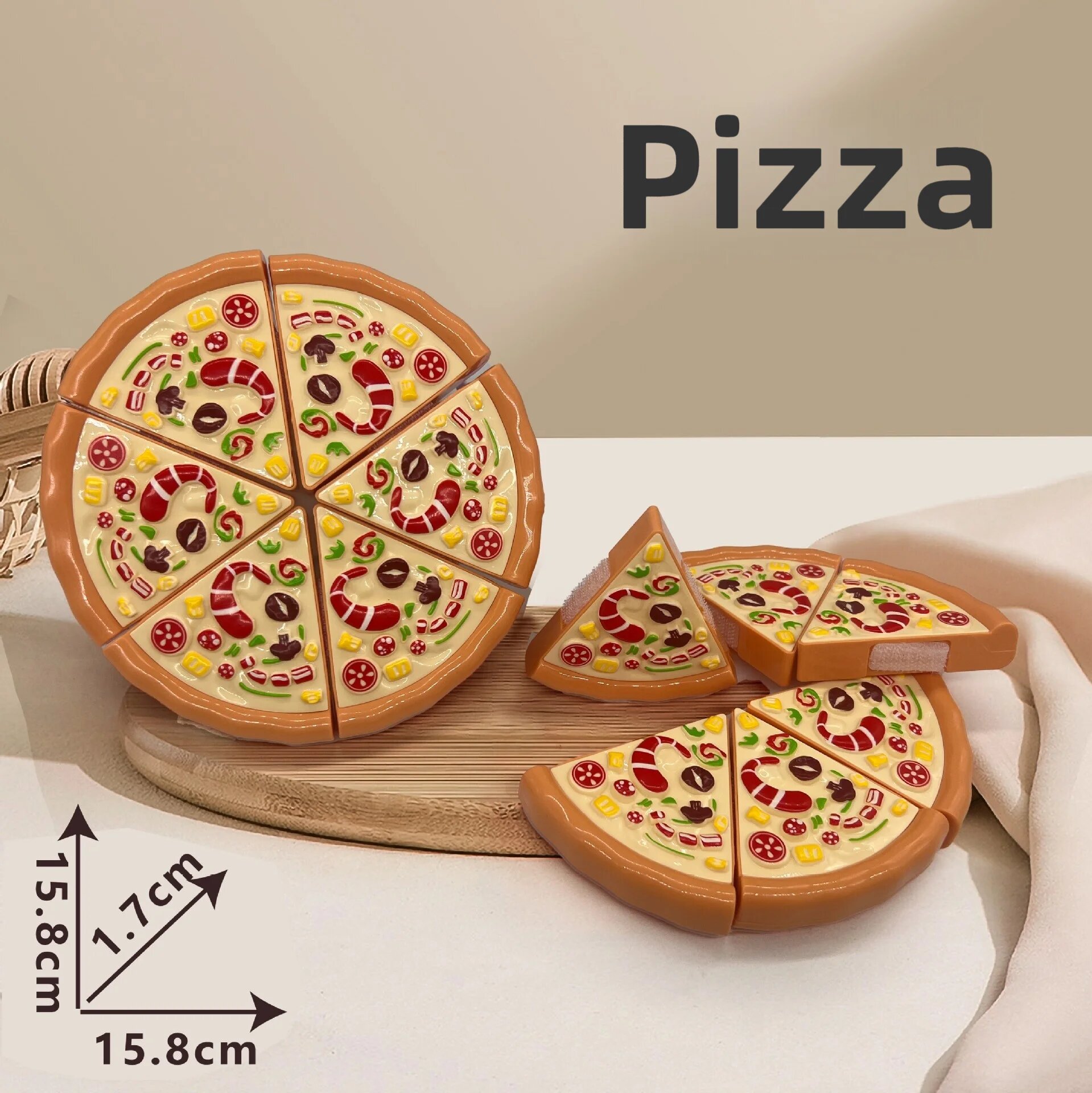 Игровой набор пицца OUZEY, 1 шт, цвет 1PCS Pizza