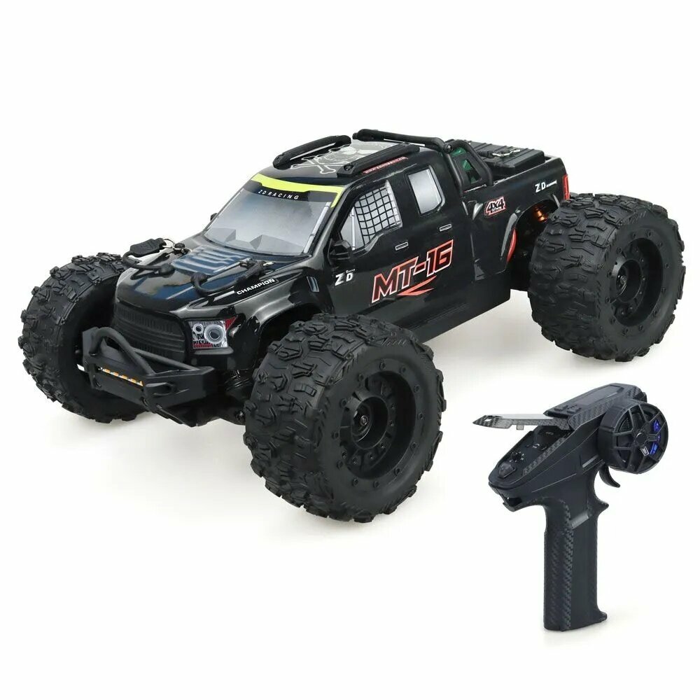 ZD гоночный MT-16 1/16 RC монстр грузовик безщеткая 3S 80km/h 2.4G 4WD RC автомобиль дистанционного управления, Черный RTR