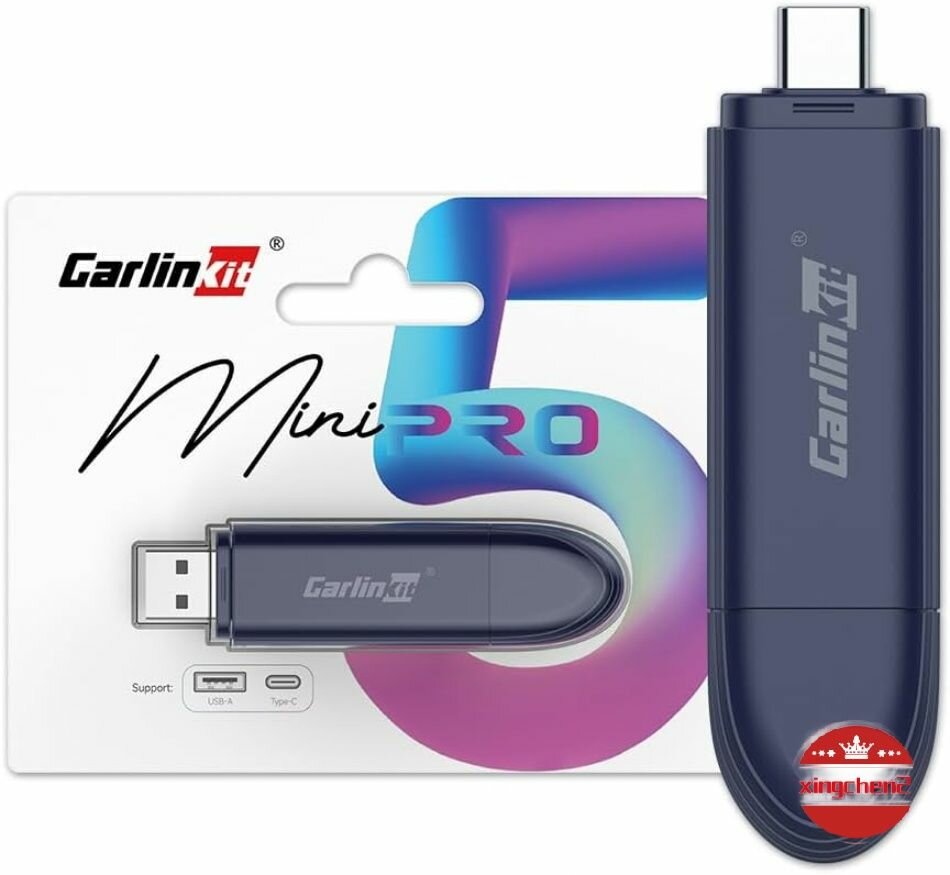 Carlinkit Mini SE Pro — беспроводной модуль для перевода OEM Wired CarPlay и Android Auto, совместим с iOS 10 и Android 10, 5.8 ГГц