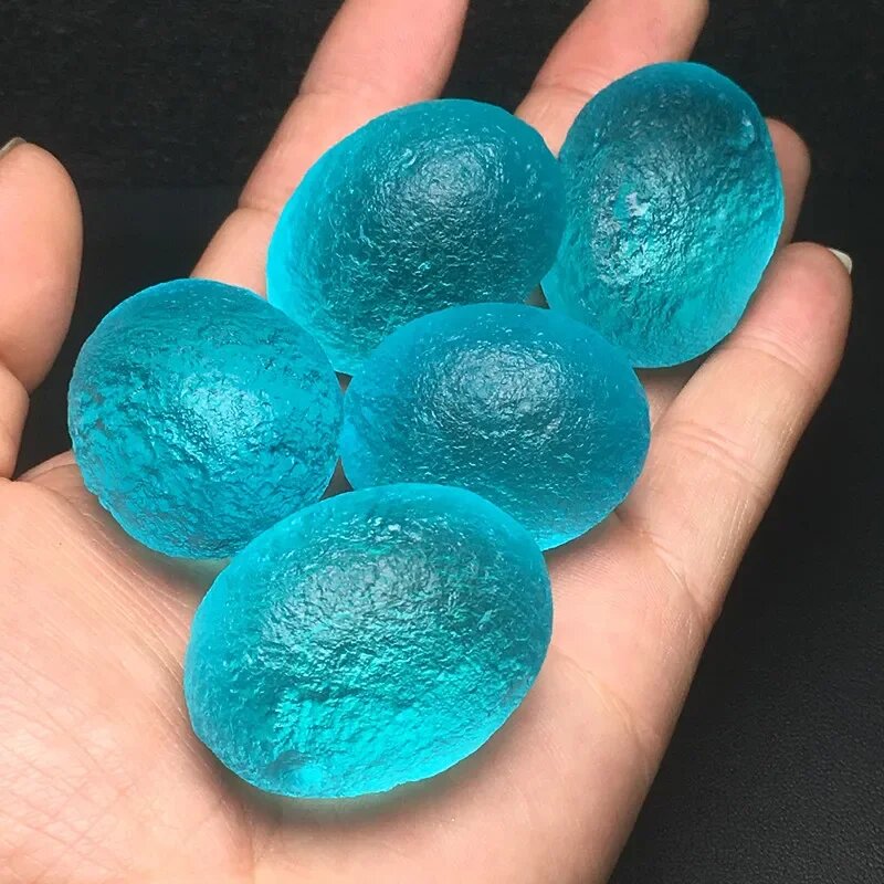 Синий метеорит кулон Mjzbf 2pc