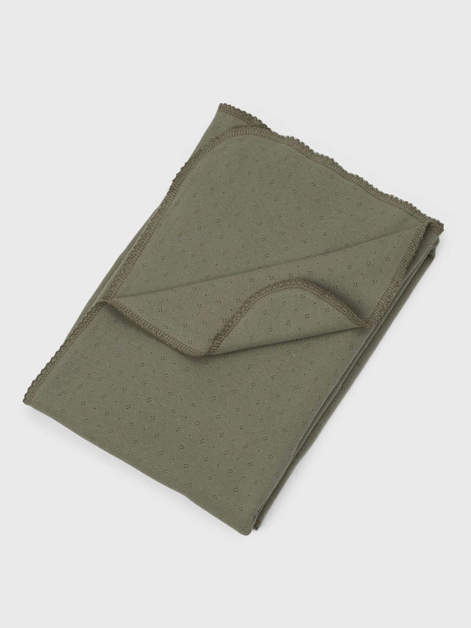 Плед детский Lagushon 11-001 "Олива", хлопок 100 %, гипоаллергенный, 90х90 см