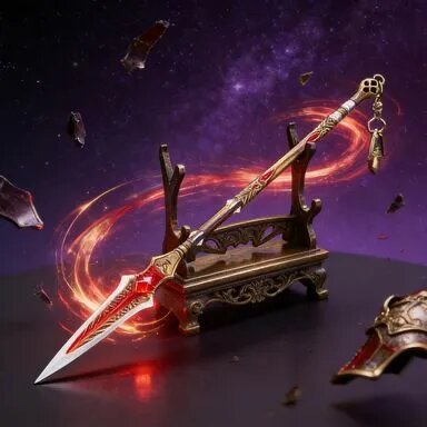 Копье Драупнир из God of War: Ragnarok, металлическая модель оружия, катана, игрушечные клинки Хаоса, брелок, сувенир в подарок.