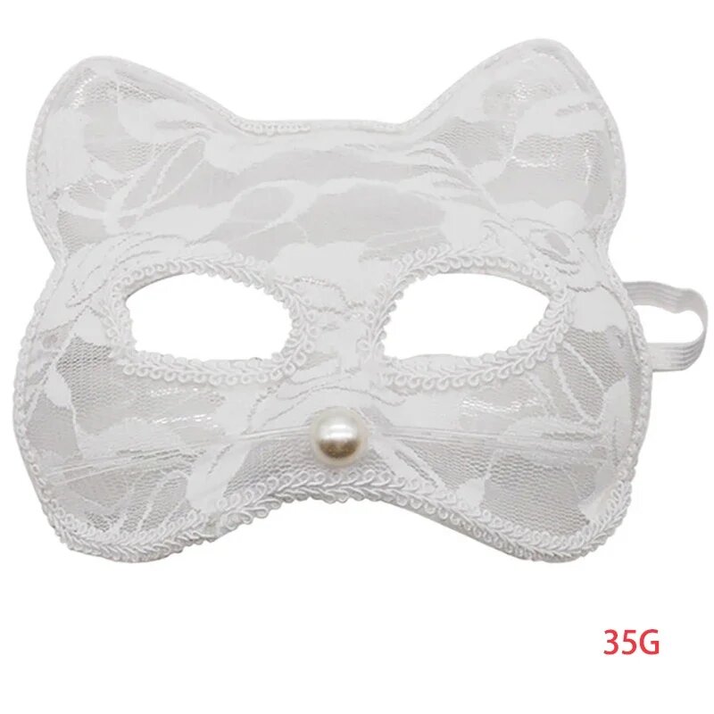 Venetian Lace Mask Белый, 09