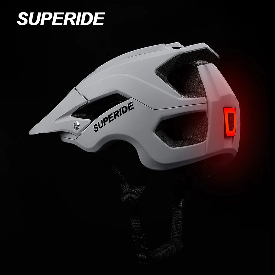 SUPERIDE MTB Шлем EPS взрослый Белый, 54-58cm, Gray