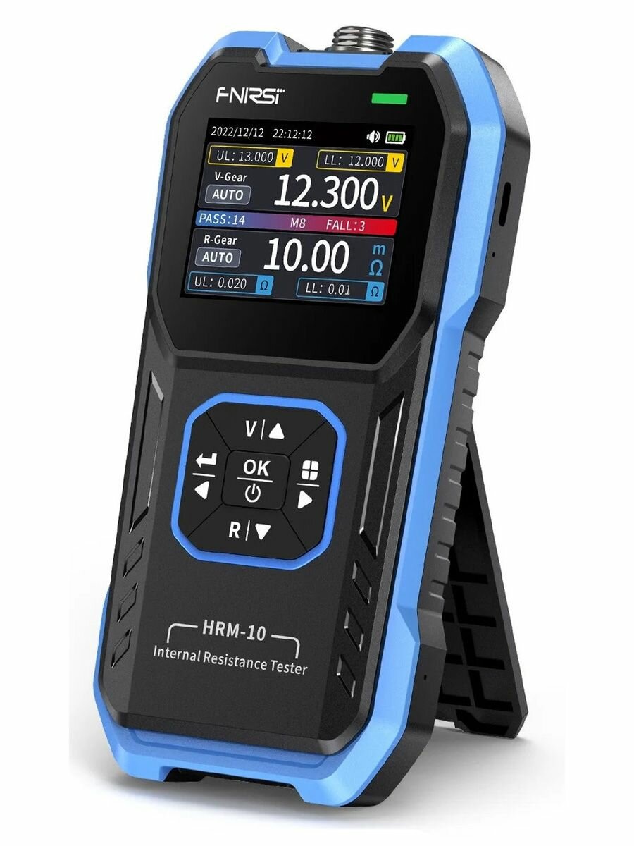 Тестер аккумуляторных батарей FNIRSI HRM-10 для измерения сопротивления и напряжения