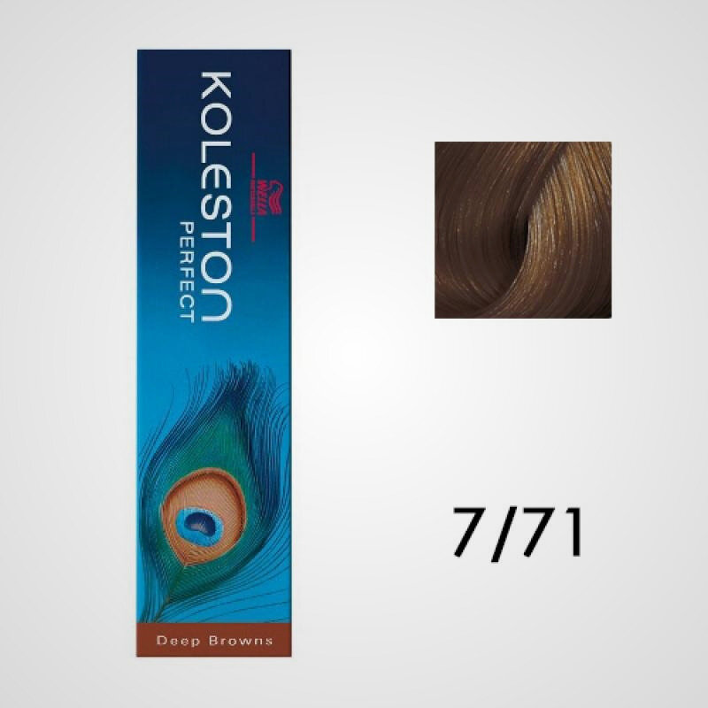 7/71 Стойкая крем краска Koleston 60мл WELLA Koleston perfect 7/71 Краска 60мл