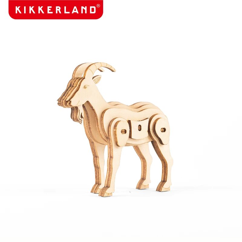 Пазл Kikkerland, детский развивающий пазл для взрослых, чтобы снять стресс, мини-стерео деревянный пазл с животными