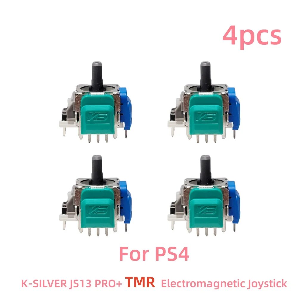 K-SILVER JS13 PRO+ TMR Джойстик для PS5, PS4, Switch Pro, Xbox One Series 4pcs For ps4