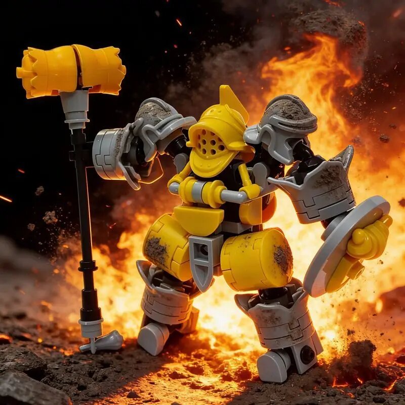 Механические строительные блоки MOC Военный экзоскелет-гладиатор