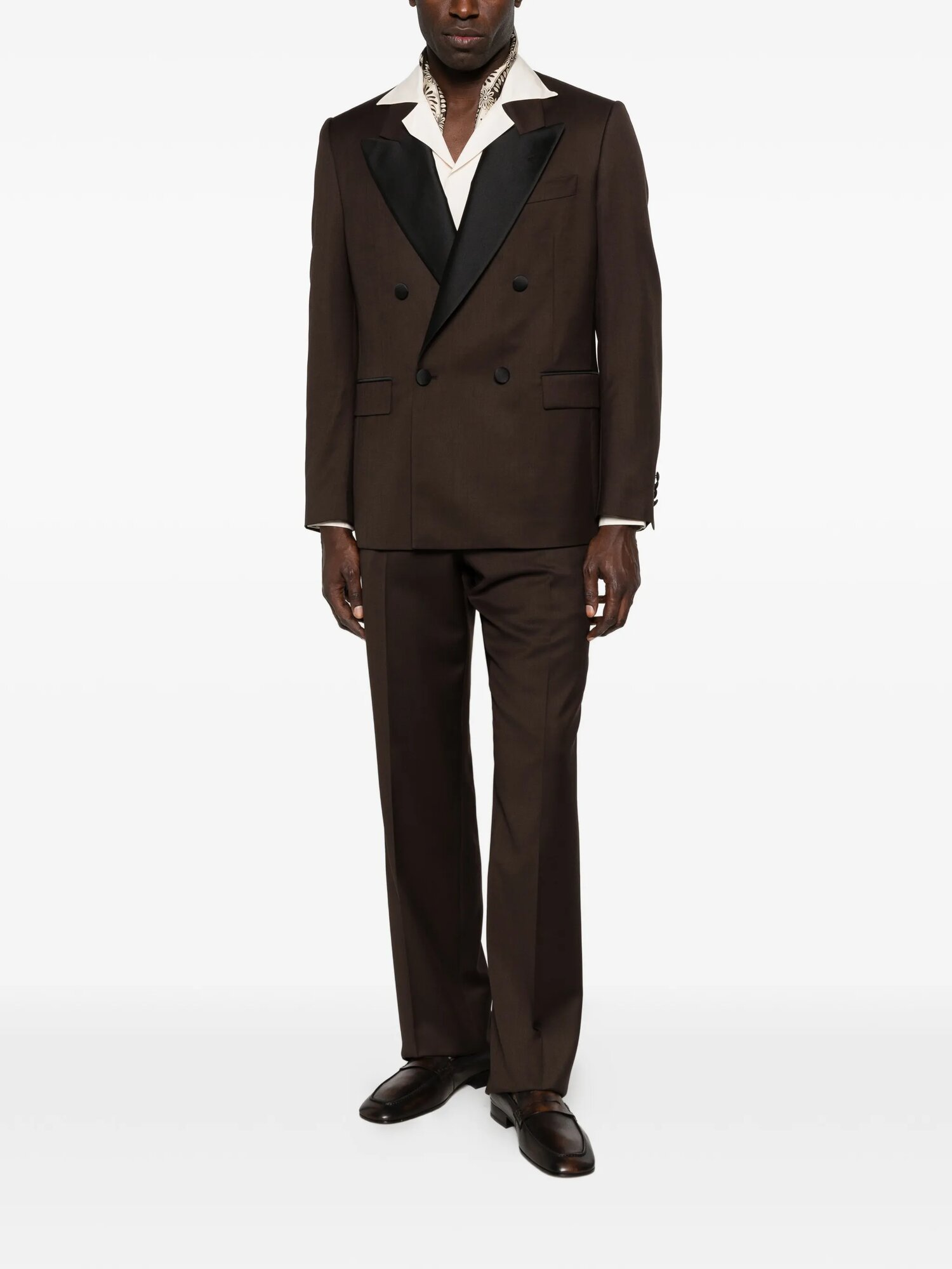 Комбинезон Lardini Double-breasted suit, размер 48, brown — фото 1