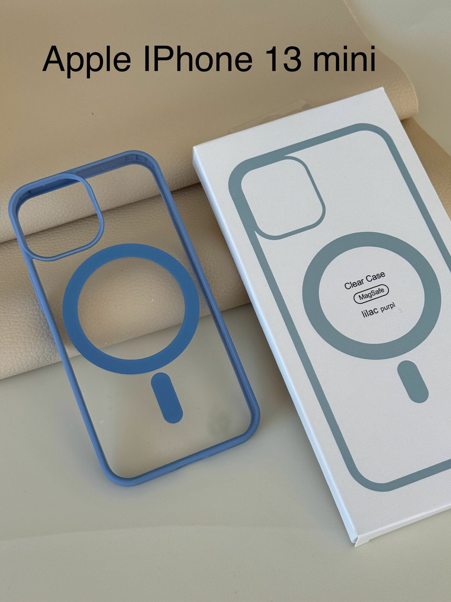 Чехол для Apple iPhone 13 mini, MagSafe, голубой