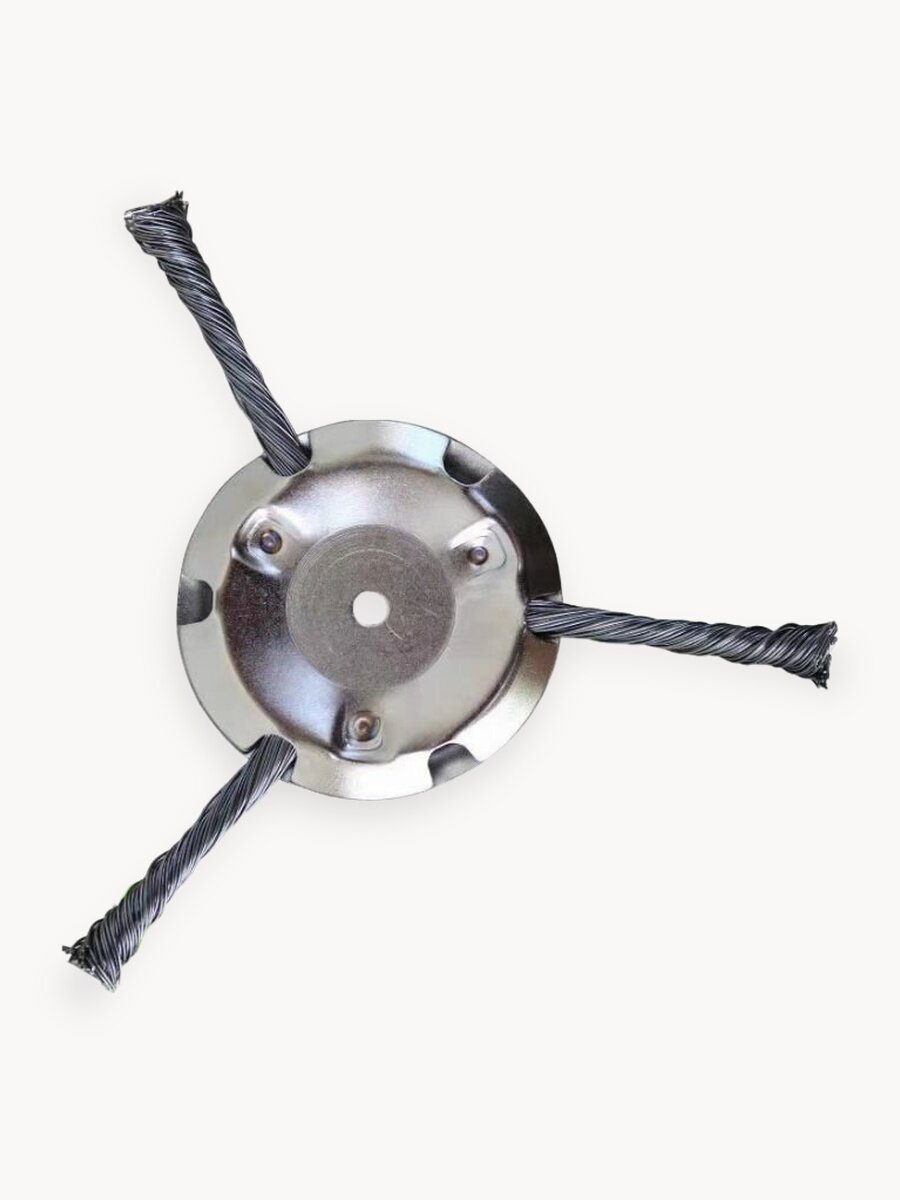 Насадка для триммера универсальная от сорняков стальная 3 уса, 6-дюймовая стальная головка