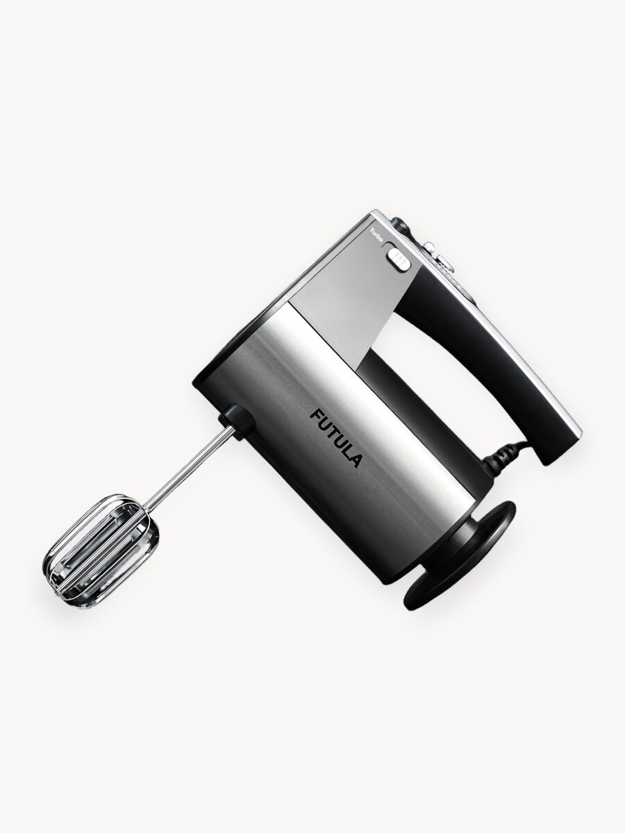 Миксер кухонный Futula HM8 серебристый, 10 скоростей, турбо режим, 1000 Вт