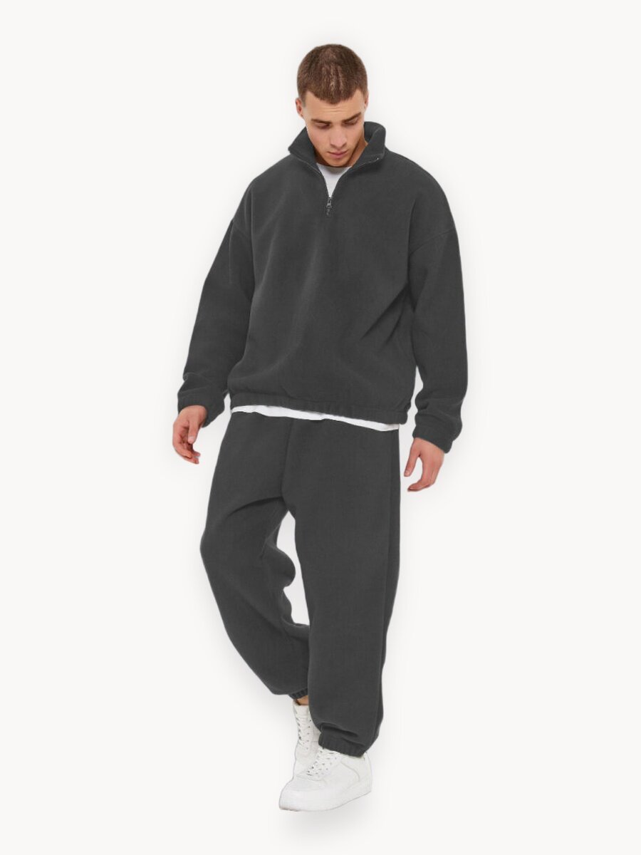 Костюм спортивный BOSSIN Оверсайз, теплый флисовый арт. 5851199 ХL рост 182