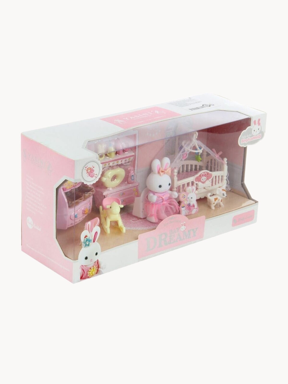 Игровой набор мебели с зайкой "Детская комната", Veld Co / Игрушечная мебель для кукол с одеждой