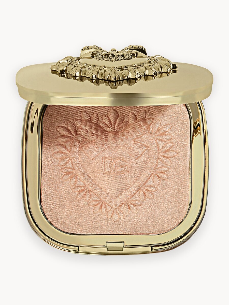 Пудра-хайлайтер Dolce&Gabbana "Everlift Luminizer", с кисточкой, с маслом винограда