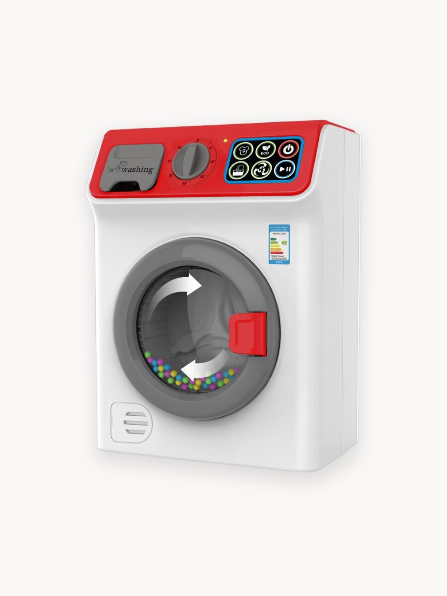 Игрушечная бытовая техника Стиральная машина, ролевые игры, обучающая игрушка, красная серия, JB0214255