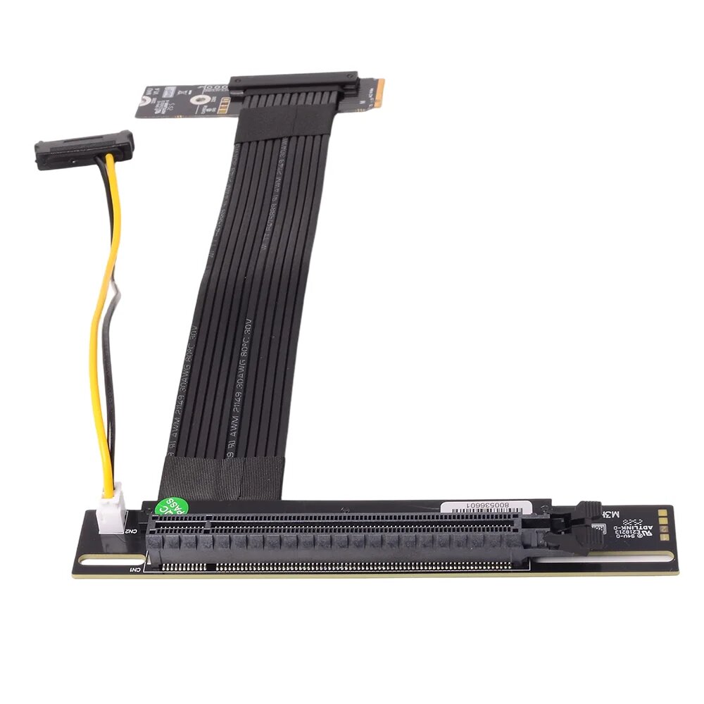 ADT-Link Райзер PCI-E 4.0 для M.2 NVMe SSD 0.15m, M43UH