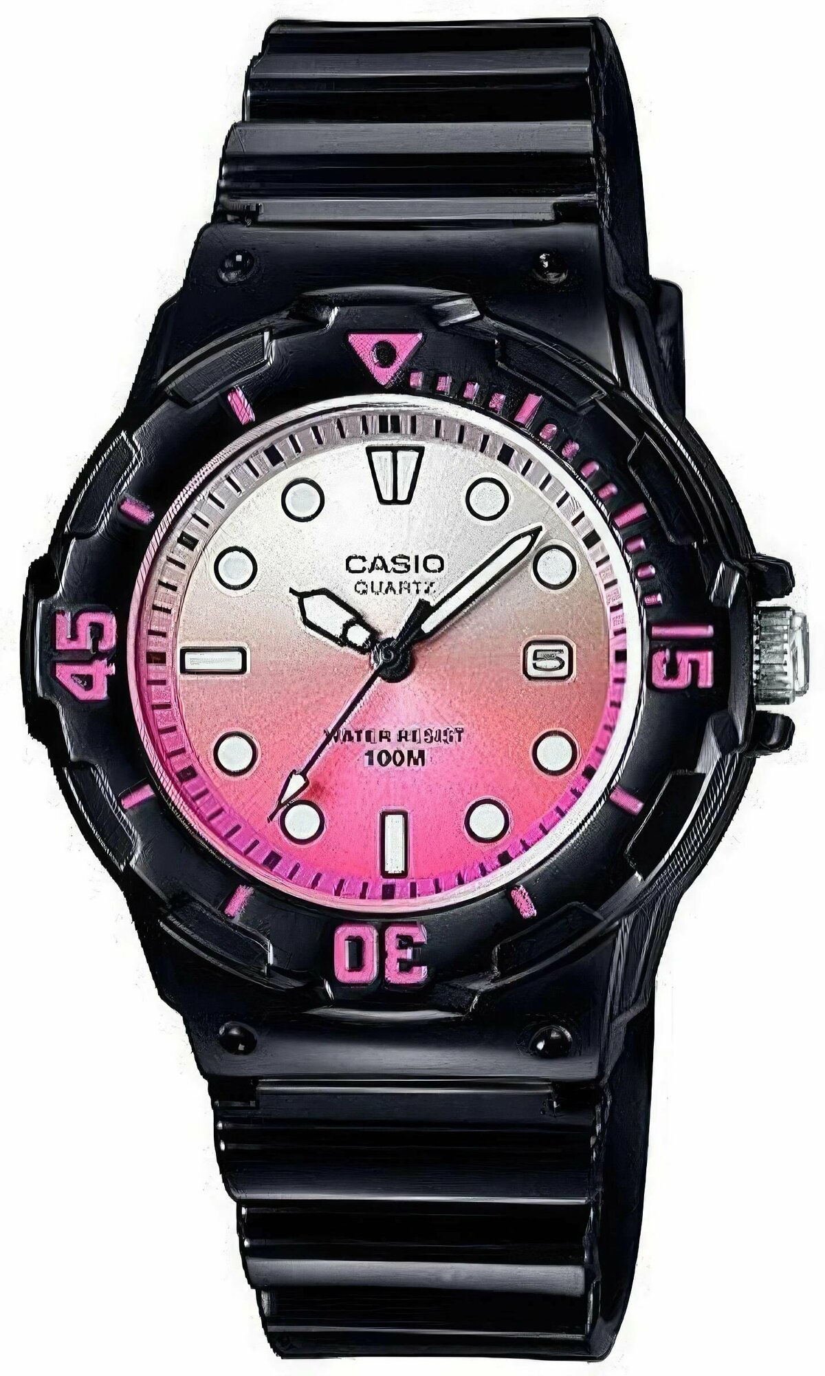 Наручные часы CASIO Collection, черный/розовый/белый