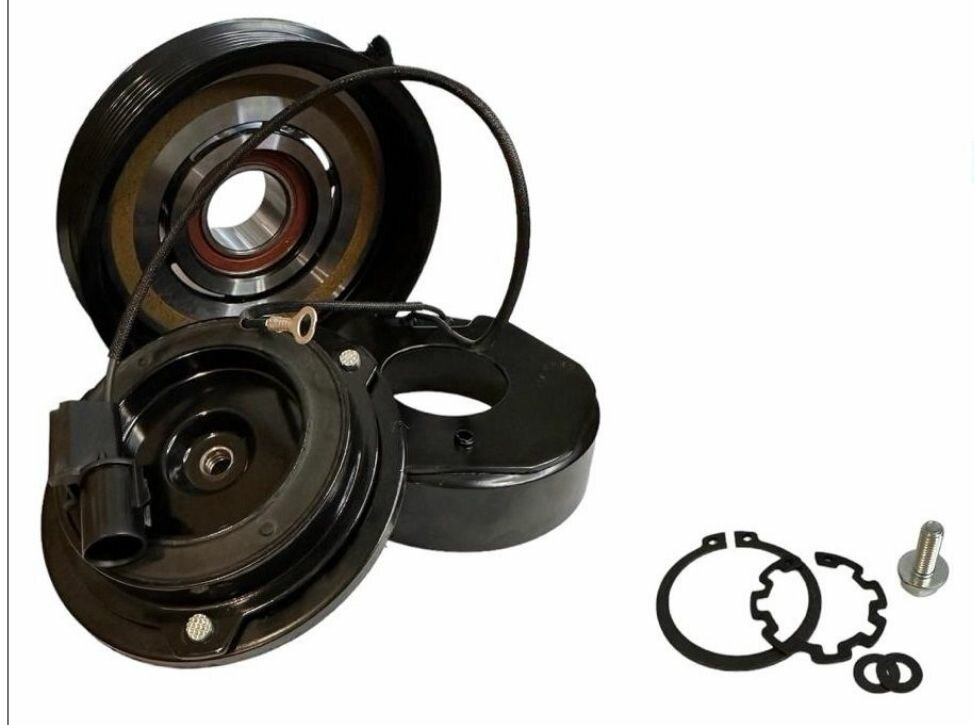 Муфта компрессора кондиционера с оригинальным японским подшипником NSK Japan Kia Sportage, Magentis, Optima Hyundai Tucson