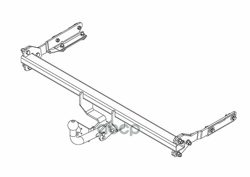 Фаркоп Nissan Juke только 2WD 2011-2019 Тип шара: A. Нагрузки: 1500/75 кг AvtoS арт. NS 26