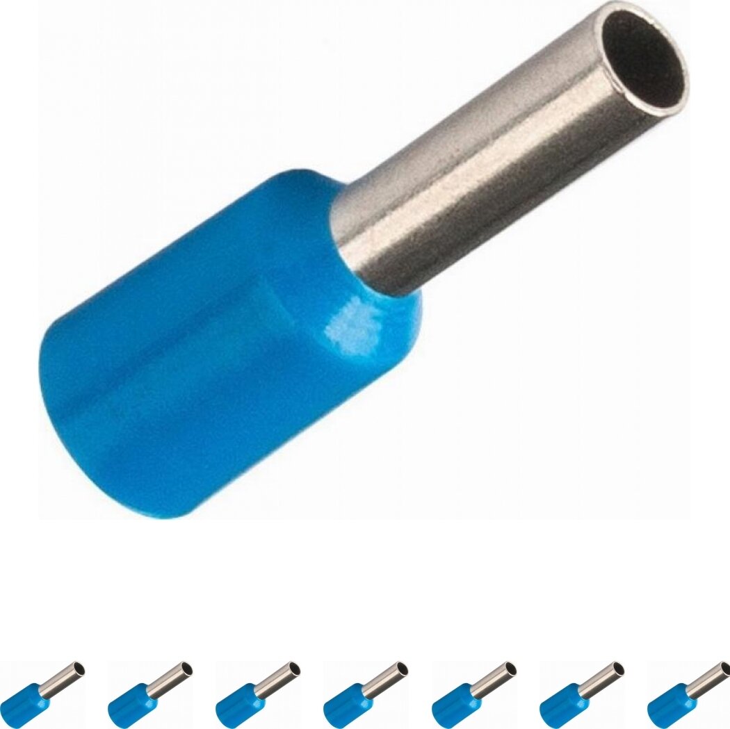 Наконечник-гильза КВТ НШВИ 2.5 мм2 медный луженый (100 шт.) (комплект из 7 уп.)