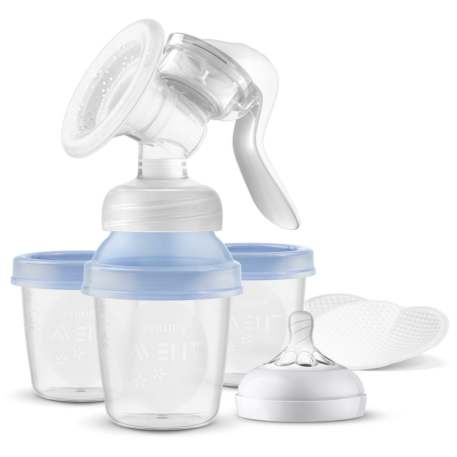 Ручной молокоотсос с контейнерами Philips Avent SCF430/13