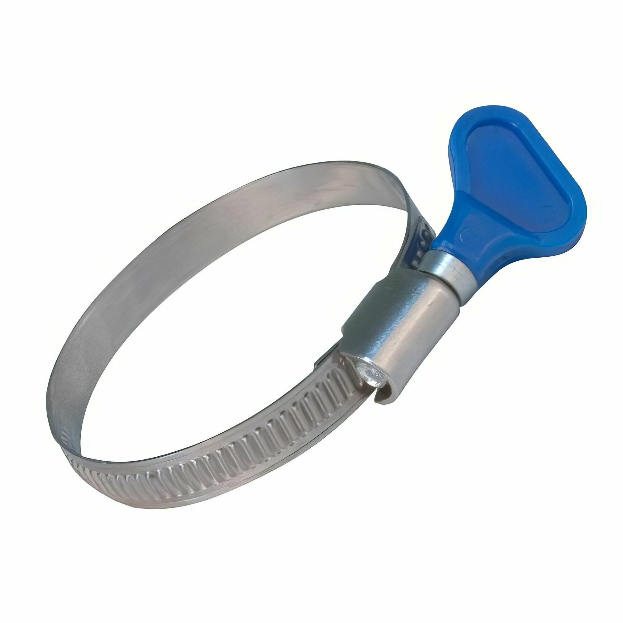 Хомут 50-70 мм, ширина 9мм, (Форма Ключа) ленточный, W2-Нержавеющая сталь "Автомагнат"