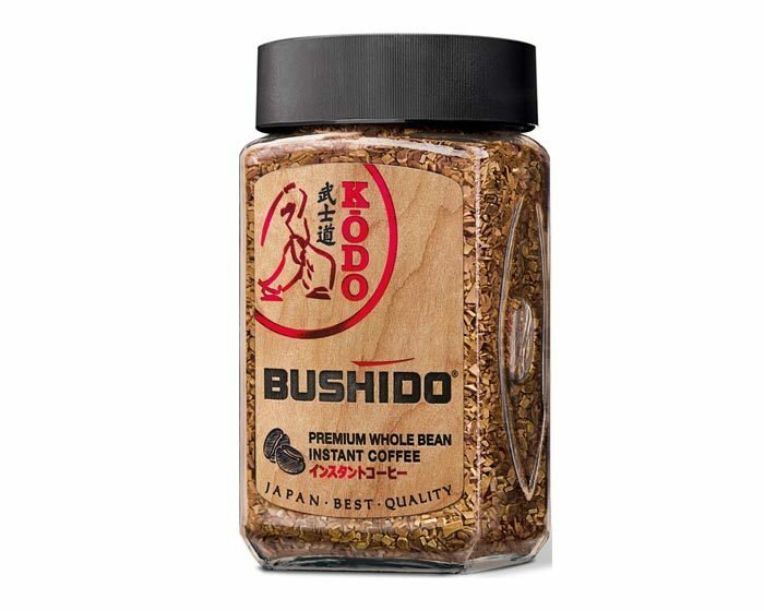 Кофе Bushido Kodo, растворимый, с молотым, 100% Арабика, в стеклянной банке, 95 гр