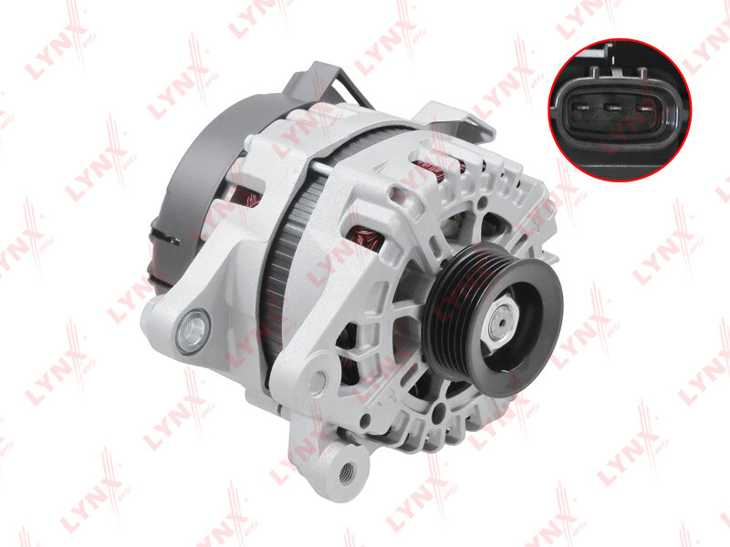 Генератор LYNXauto EA-1332. Для HYUNDAI Хендаи Tucson(Туксон) TL 2.0 15-20, KIA Киа Optima(Оптима) 2.0 15-20 Sportage(Спортаж) III SL 2.0 10-15