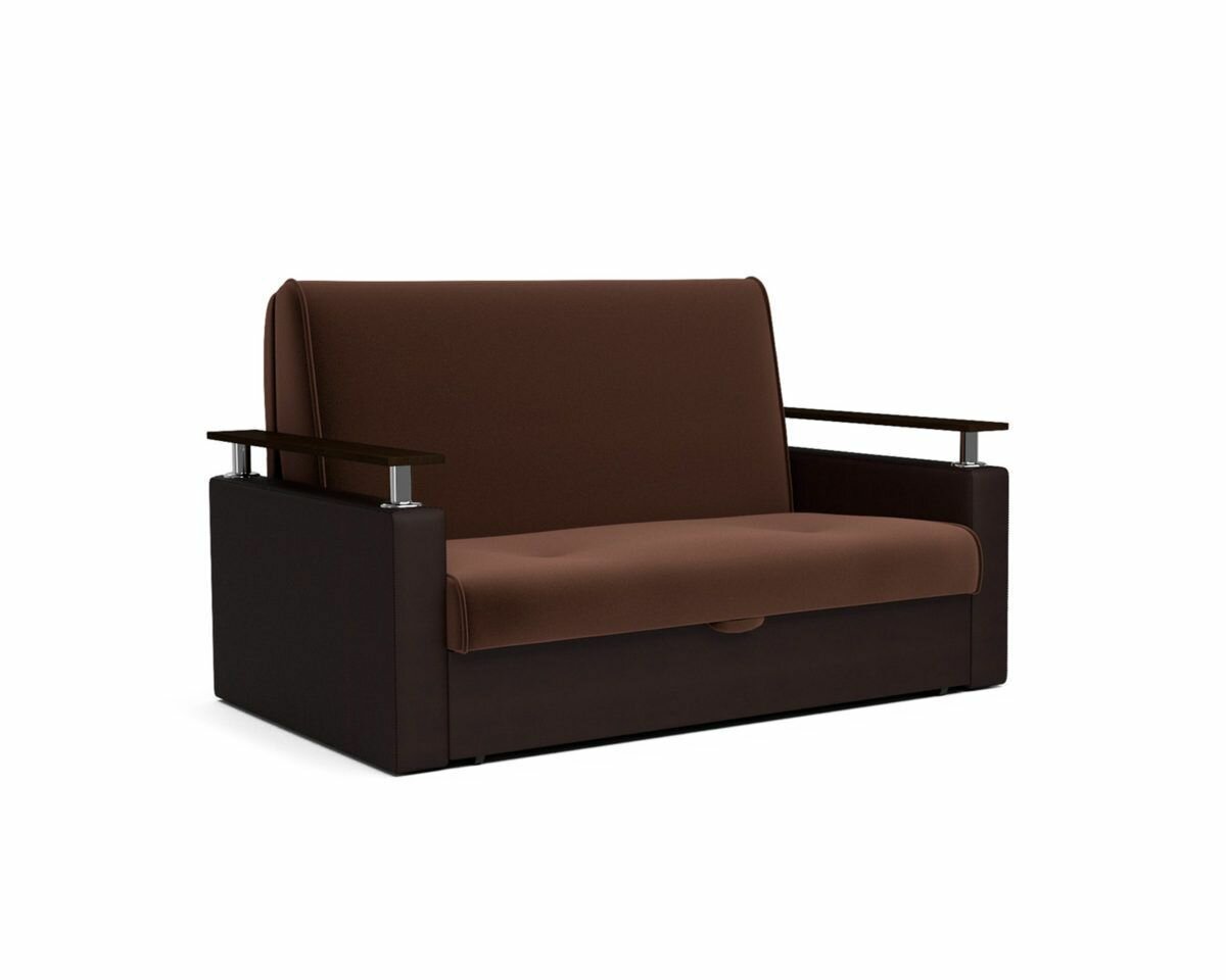 Диван Mebel-ars Шарк 140 Шоколад (рогожка) Размеры: Высота 950мм Глубина 950мм Ширина 1650мм