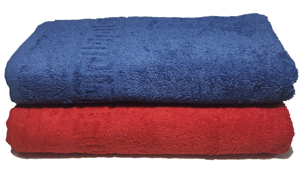 Набор банных полотенец 2 шт 70x140 см. Хлопок 100% 430г/м2