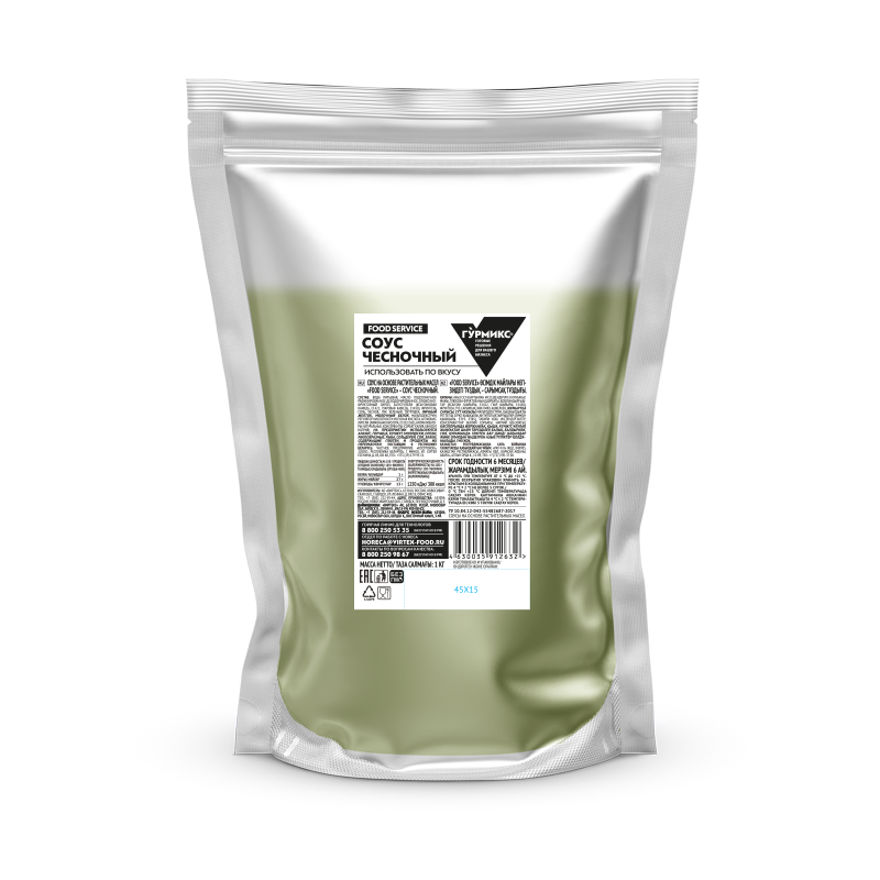 Соус чесночный, Гурмикс, серия "Food Service", 1 кг, 1 шт.