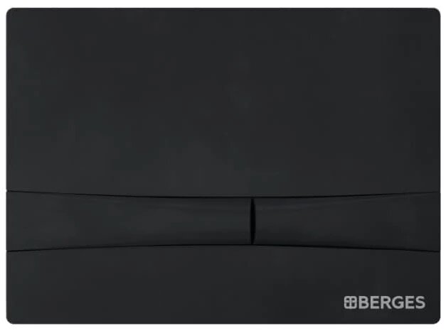 Кнопка смыва Berges Novum F5 040055 для инсталляции, черный матовый