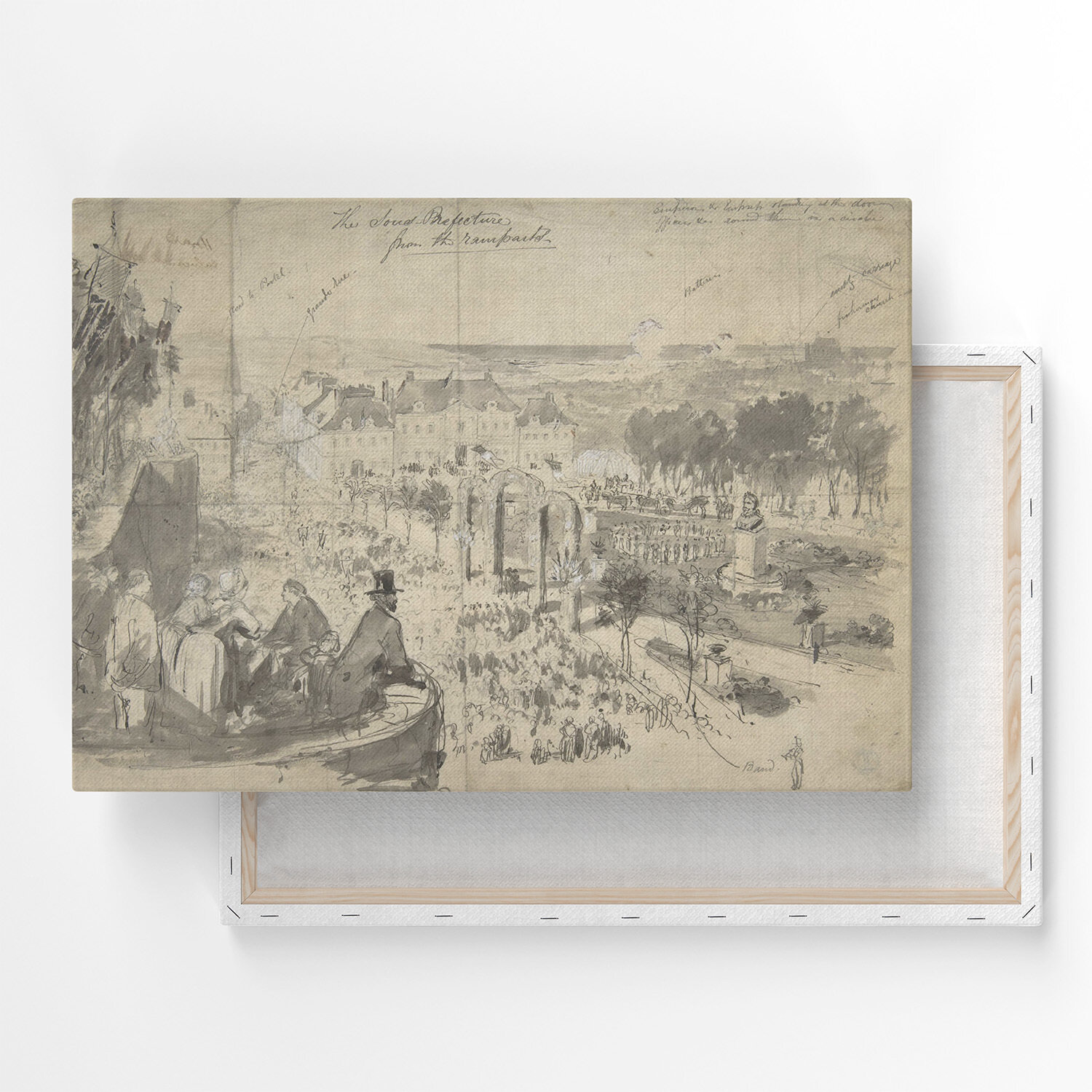 Картина на холсте, репродукция / Константен Гис - The Visit of Napoleon III / Размер 30 x 40 см