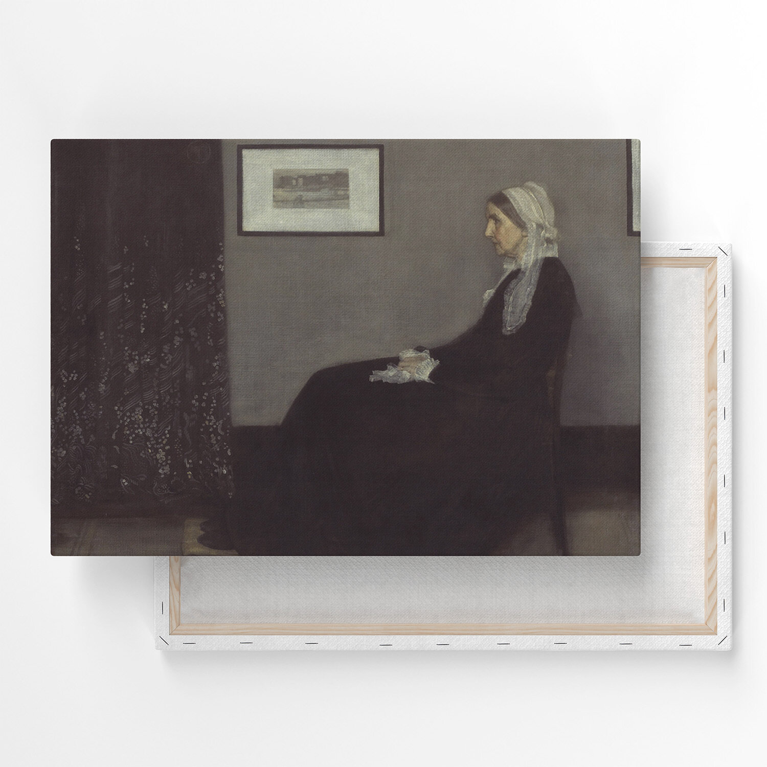 Картина на холсте, репродукция / Portrait of the Artist's Mother / Джеймс Уистлер / Размер 60 x 80 см