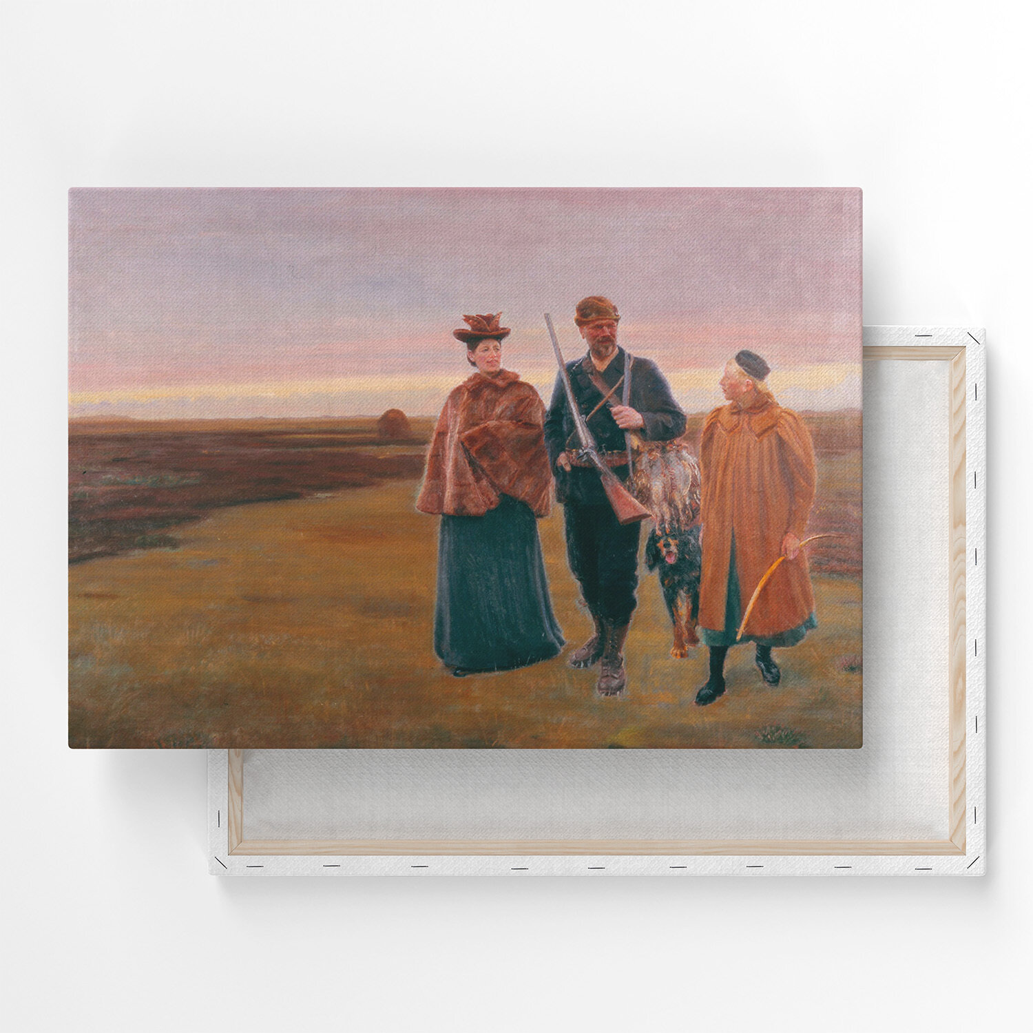 Картина на холсте, репродукция / Микаэль Анкер - Home from the shoot / Размер 40 x 53 см
