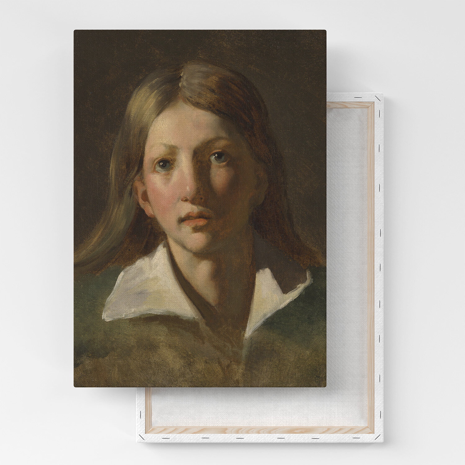 Картина на холсте, репродукция / Portrait Study of a Youth / Теодор Жерико / Размер 30 x 40 см