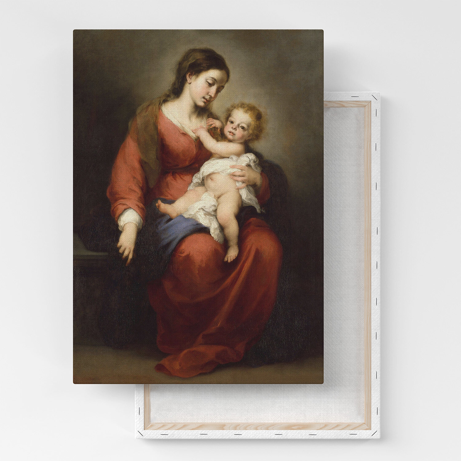 Картина на холсте, репродукция / Эстебан Мурильо - Virgin and Child / Размер 60 x 80 см