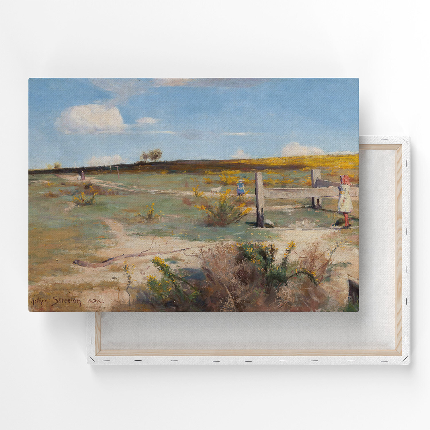 Картина на холсте, репродукция / Артур Стритон - Early summer - gorse in bloom / Размер 60 x 80 см