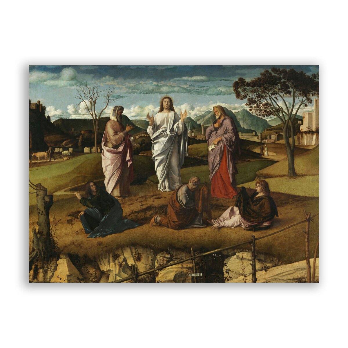 Картина на холсте, репродукция / Джованни Беллини - Transfiguration of Christ / Размер 60 x 80 см