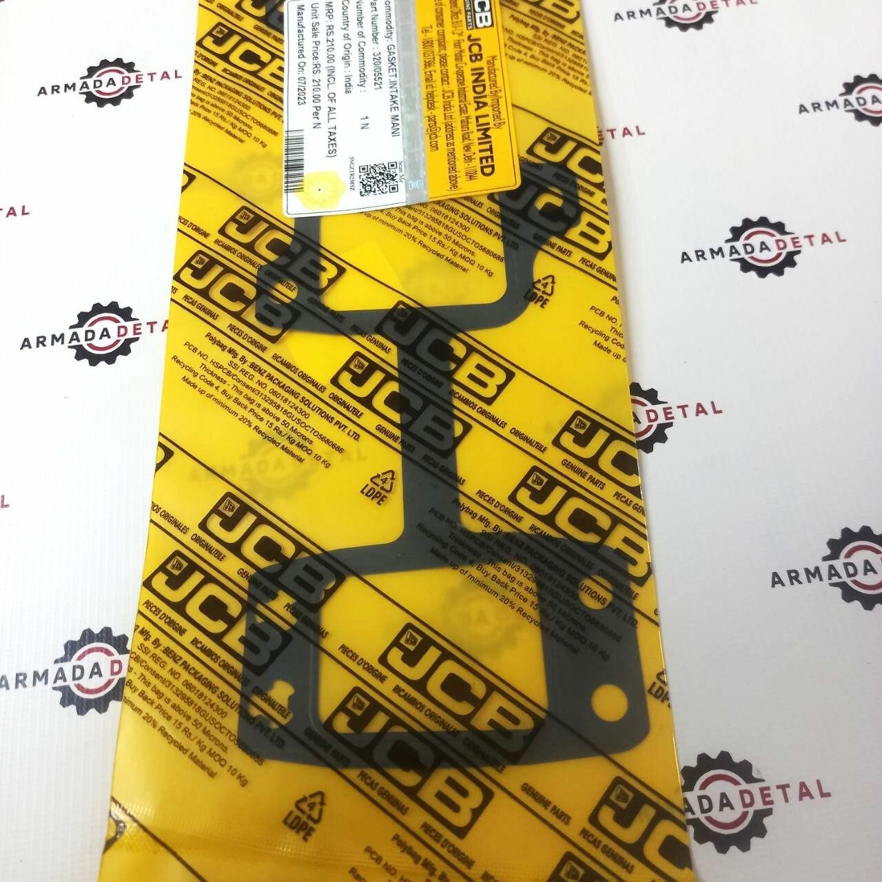 Прокладка впускного коллектора 320/05550, 320/05521 JCB оригинал