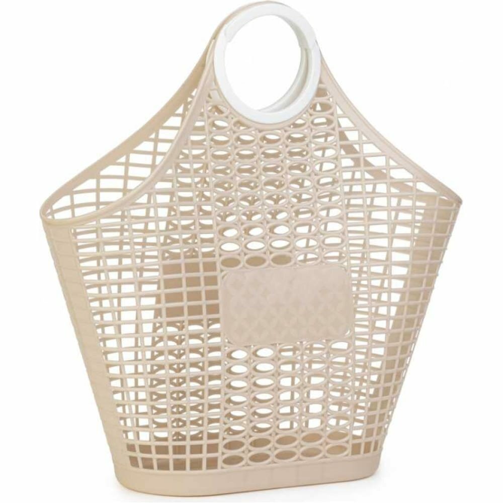 Корзина-сумка ЗПИ Альтернатива слоновая кость М6678, для хранения вещей