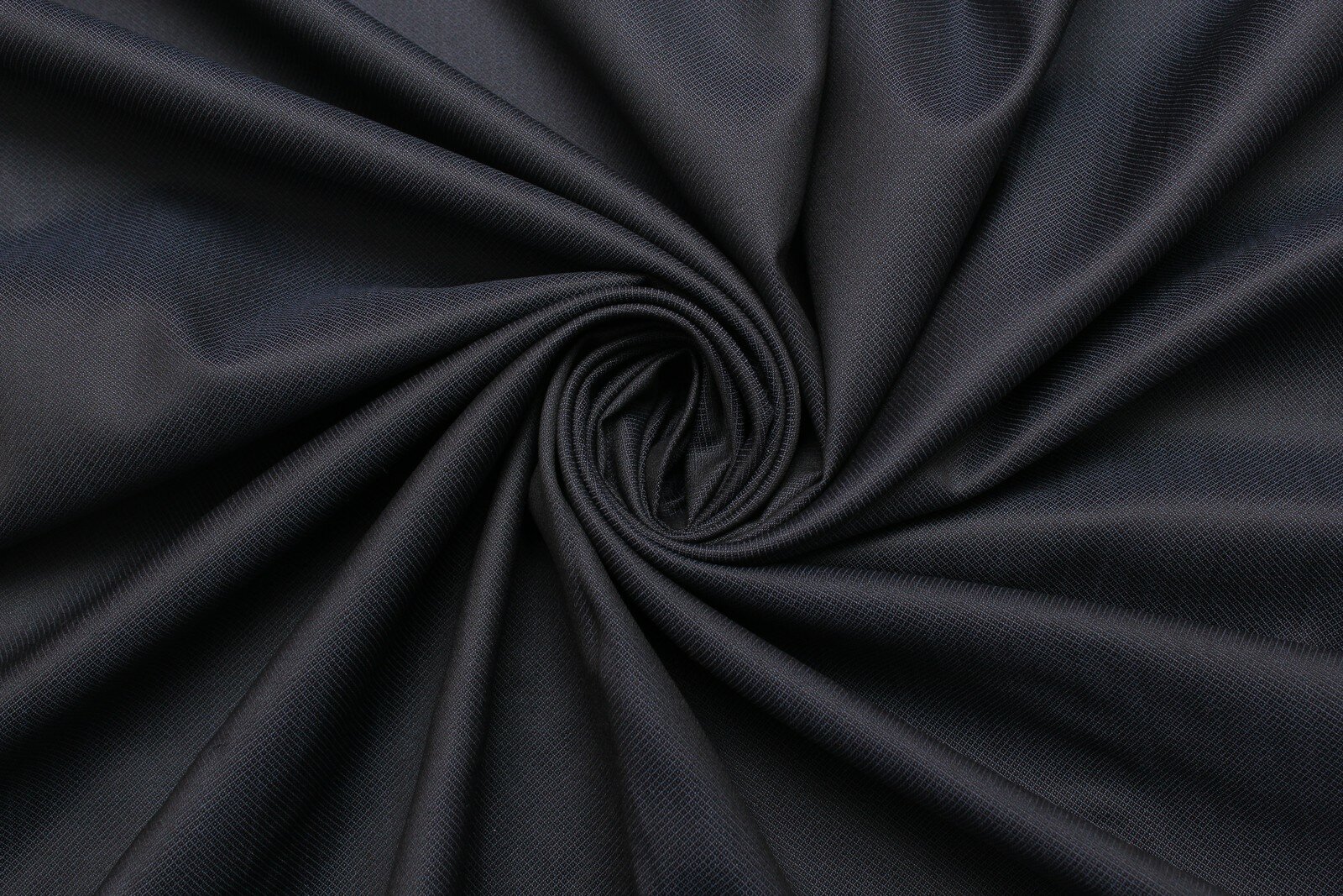 Ткань костюмная сине-чёрного цвета, ш154см, 0,5 м