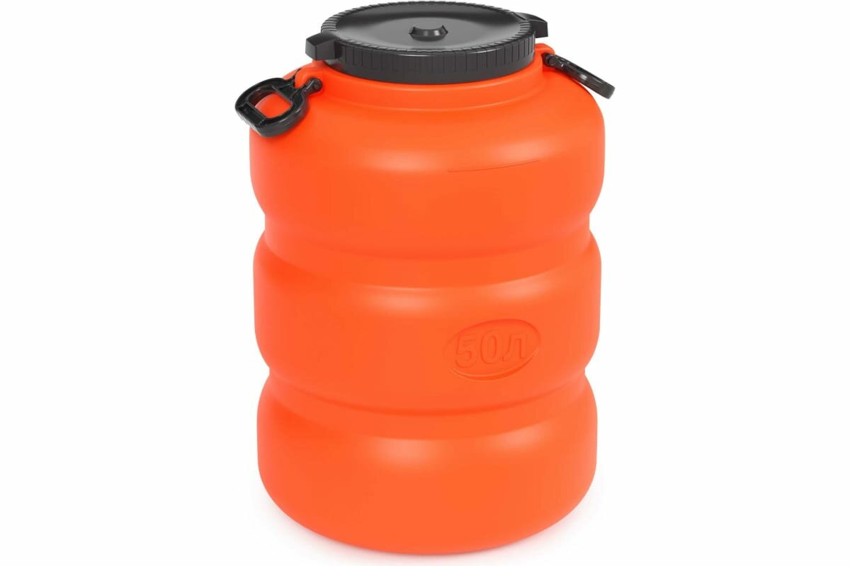 ЗПИ "Альтернатива" ЗПИ «Альтернатива» Канистра-бочка "Байкал" 50л оранжево-серый М7600