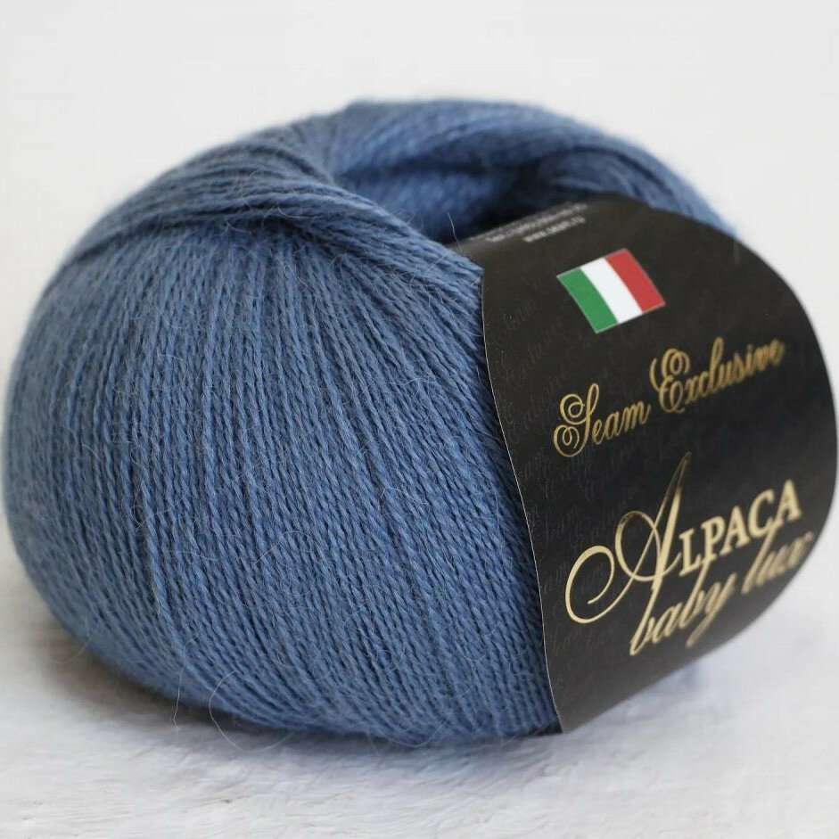 Пряжа Seam ALPACA BABY LUX 32 св. синий (2 мотка)