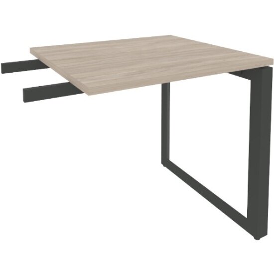 Брифинг-приставка Riva на О-образном м/к O. MO-BR-7 Дуб аттик/Антрацит металл 780*720*750 (Onix Direct)